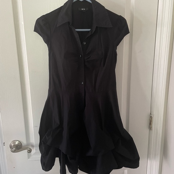BCX | Dresses | Cap Sleeve Short Black Dress | Poshmark